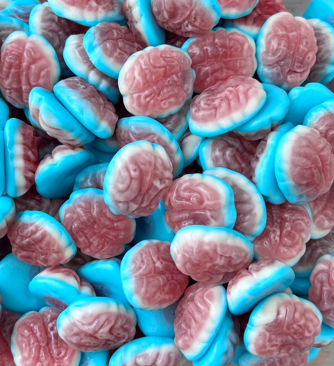 Jelly Brains Sweets, Blue Sweets, Free Delivery, Jelly Filled Squishy ...