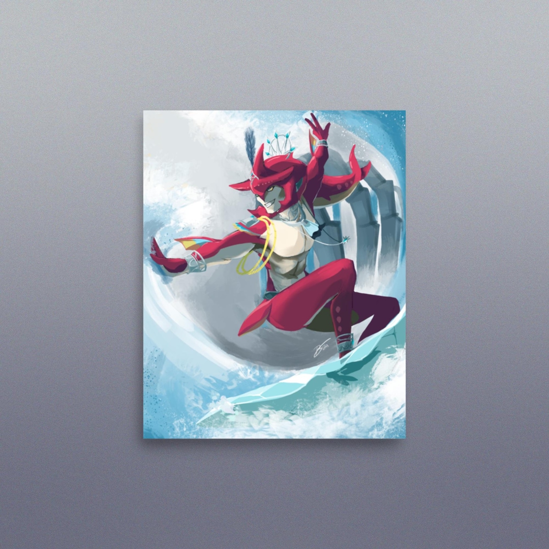 The Legend of Zelda: Sidon the Sage of Water Poster - Etsy