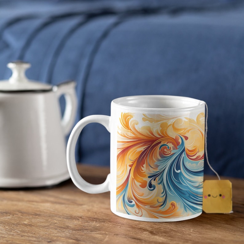 Abstract Art Mug Abstract Coffee Mug Abstract Art - Etsy