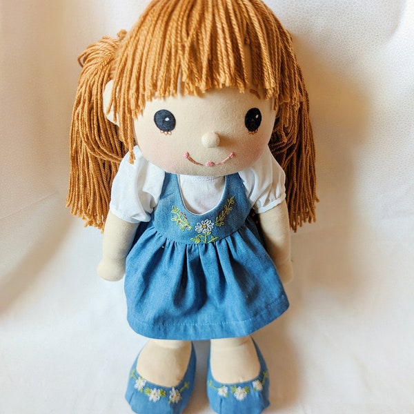 Hand Sewn Doll - Etsy