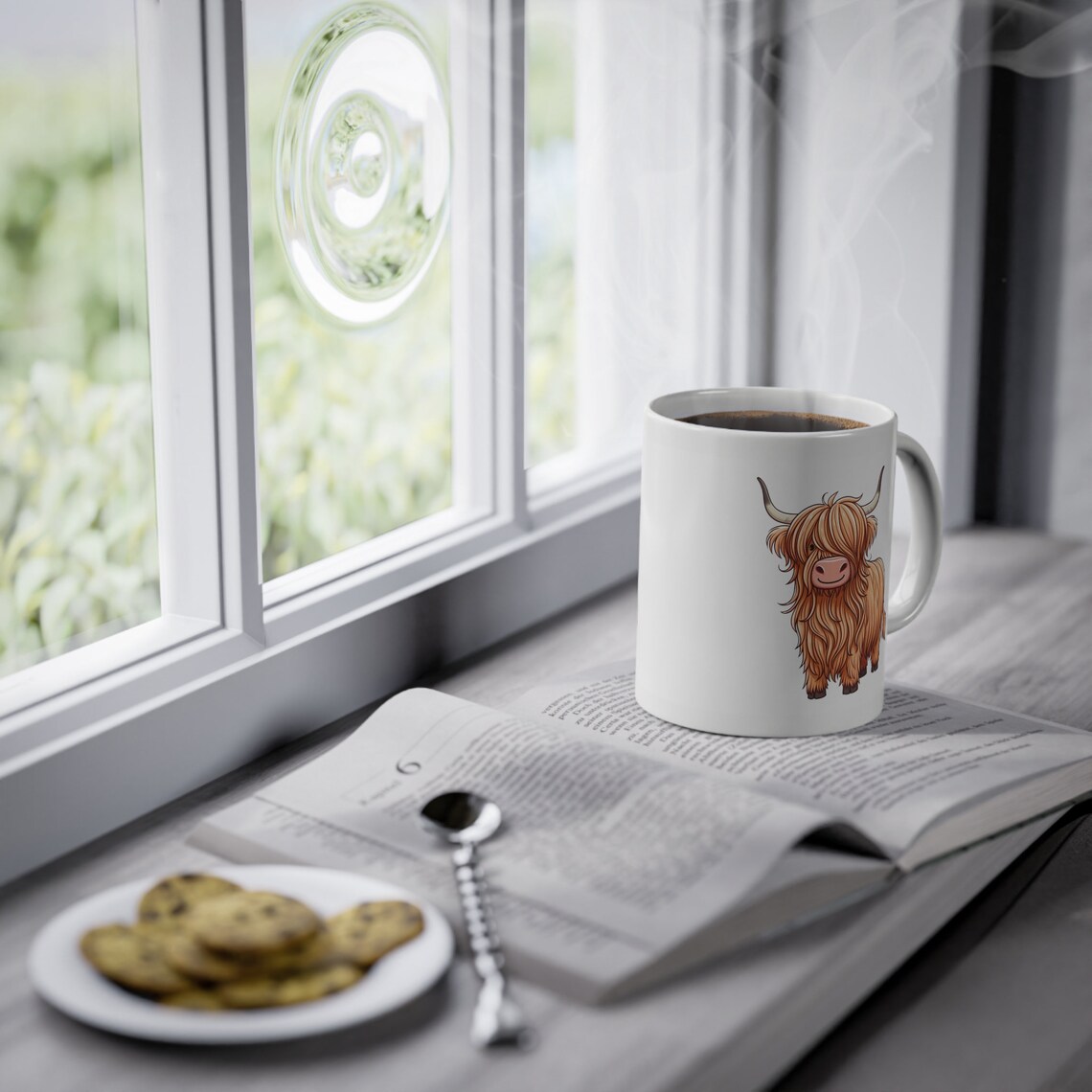 Very Cute Highland Cow Mug, Gift for Her, Gift for Him, Friendship ...