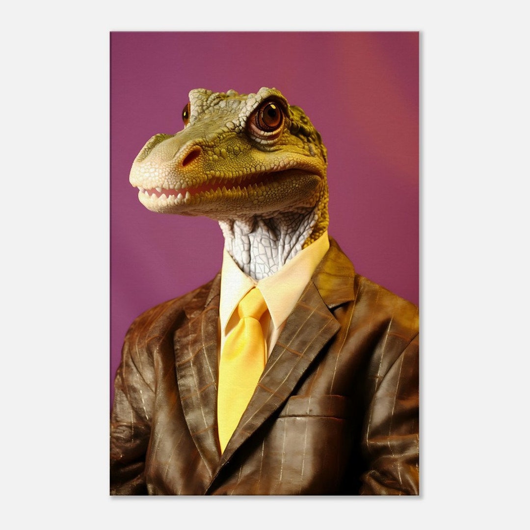 Lizard Wall Art Lizard Portrait Colorful Lizard Painting - Etsy