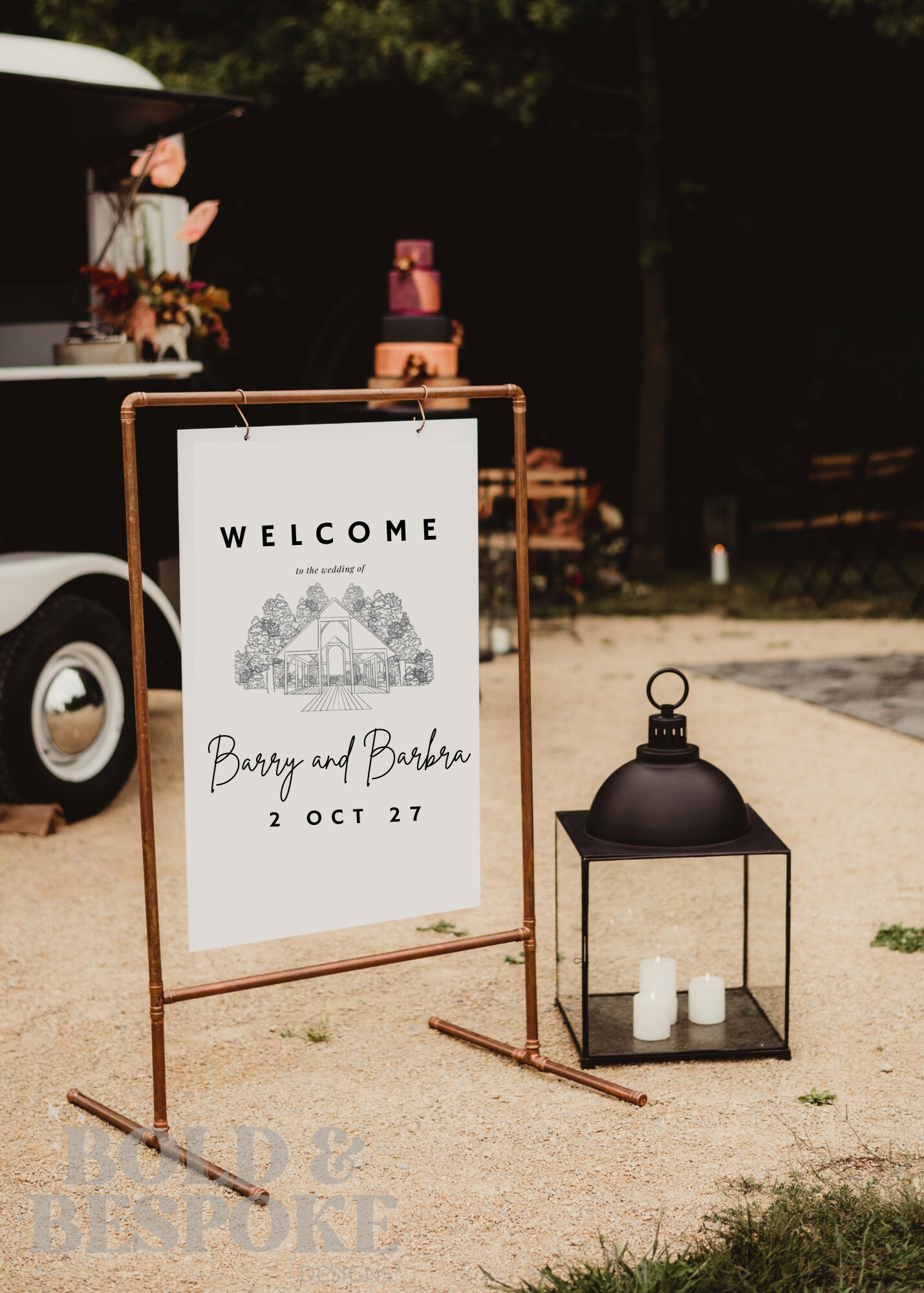 Classic and Clean Wedding Signage Digital Editable and Printable ...