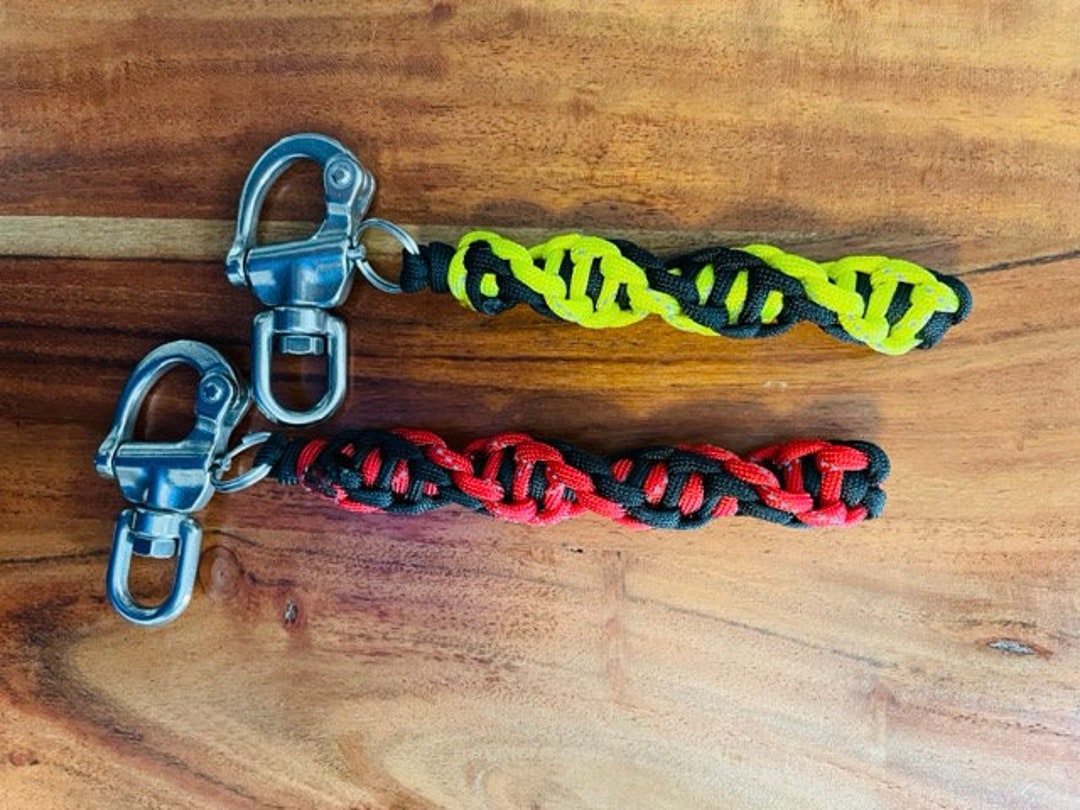 Firefighter SCBA Mask Quick-release Clip multicolored Paracord Knot ...