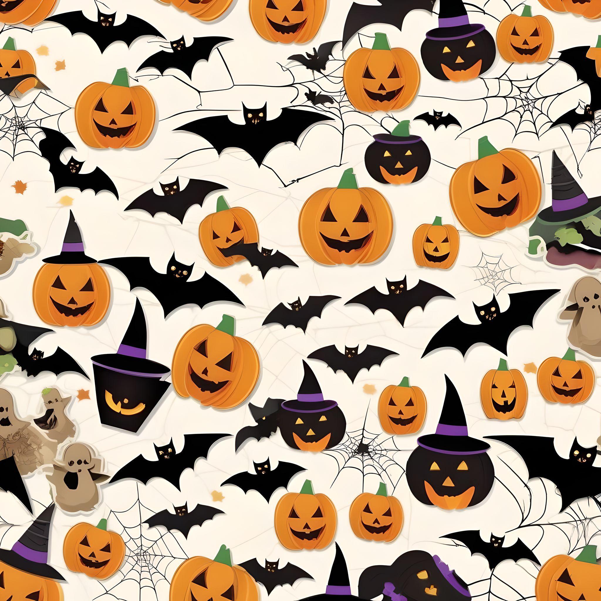 Halloween Scrapbooking Paper Digital Prints - Etsy