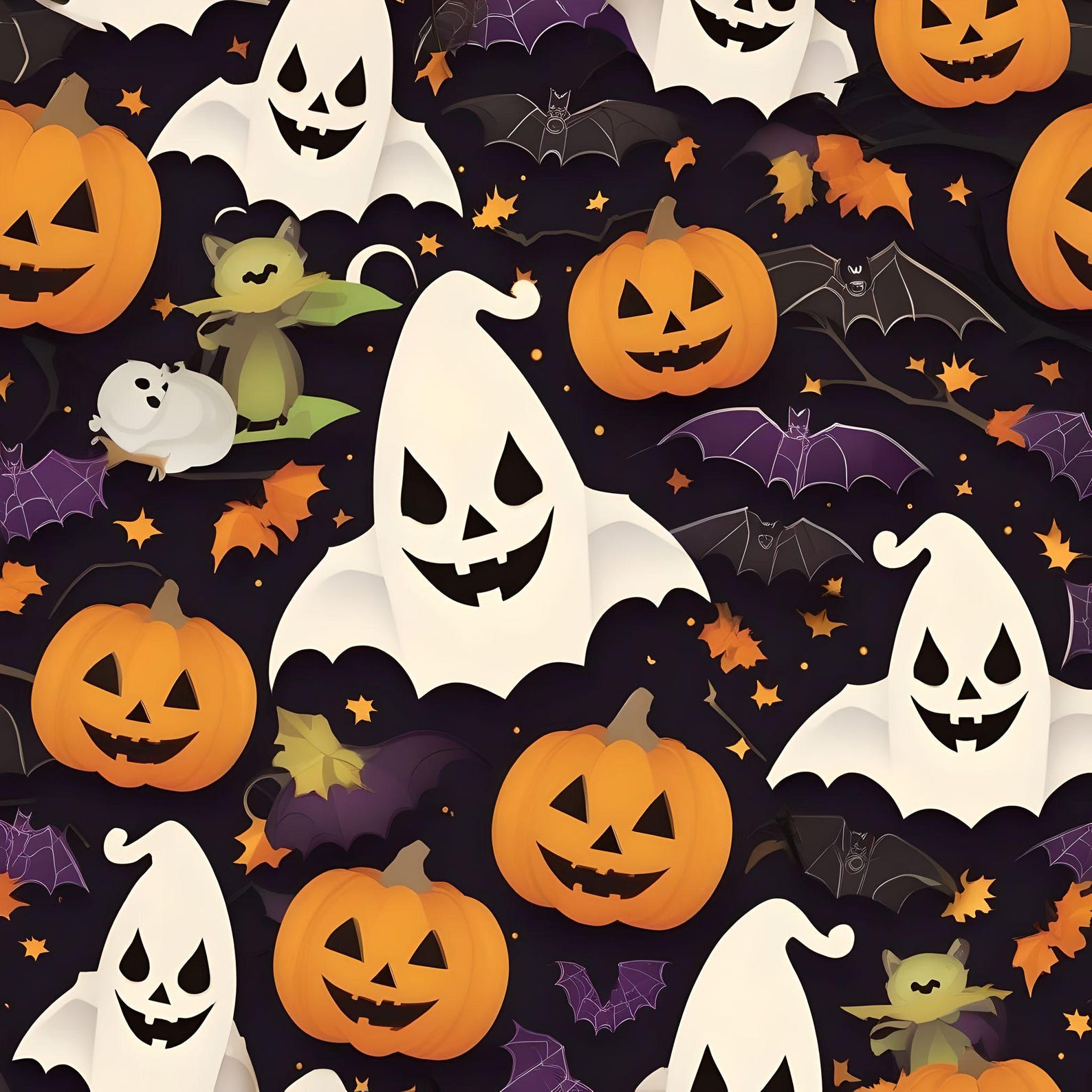 Halloween Scrapbooking Paper Digital Prints - Etsy