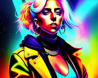 Lady Gaga Poster - Etsy
