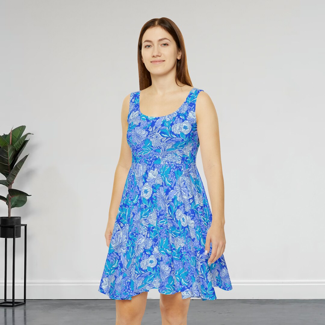 Preppy Beach Blossom: Palm Beach-inspired Sundress for - Etsy