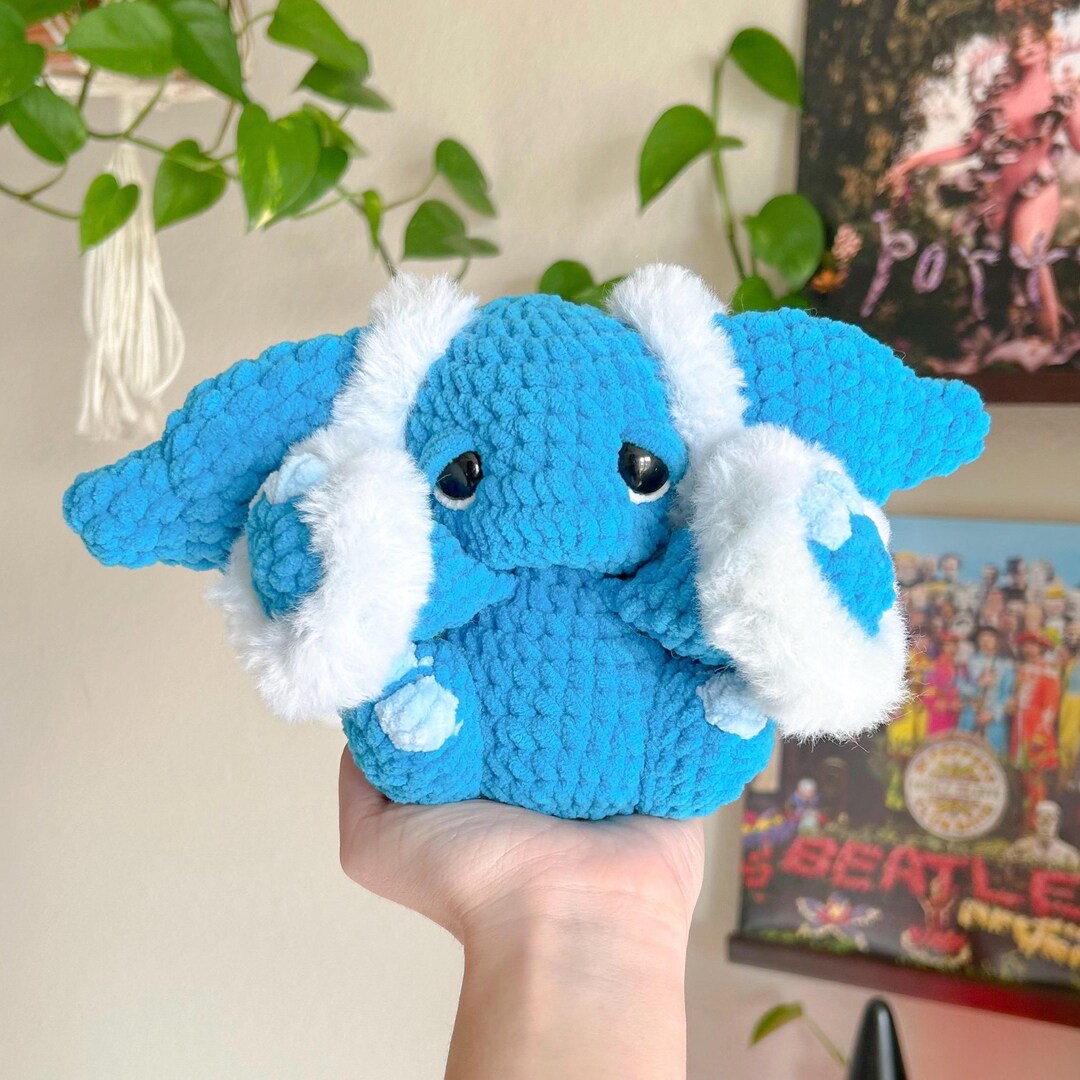 Baby Gremlin || Blue + Light Blue Fur || READY TO SHIP || - Etsy