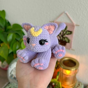 Mini Tsuki, the Moon Kitty: Handmade Crochet Amigurumi Plushie - Etsy