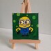 Acrylic Minimalist Painting for Home Decor, Mini Cartoon, Acrylic ...