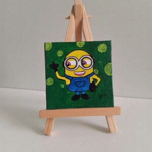 Acrylic Minimalist Painting for Home Decor, Mini Cartoon, Acrylic ...