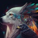 Shaman White Wolf, Shamanic Art, Nagual, Spirit, White Wolf - Etsy