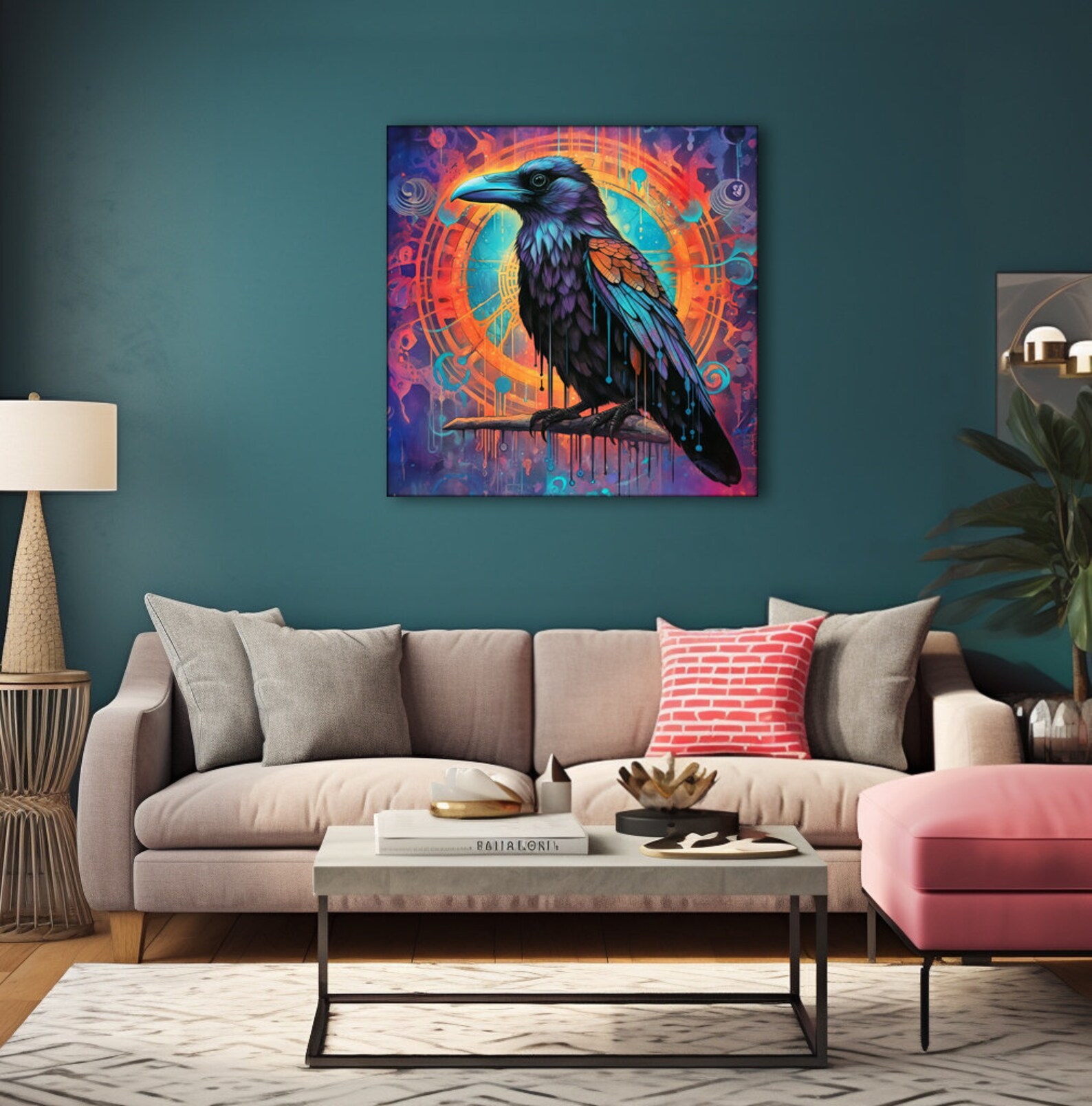 Crow Shamanic Psychedelic Art - Etsy