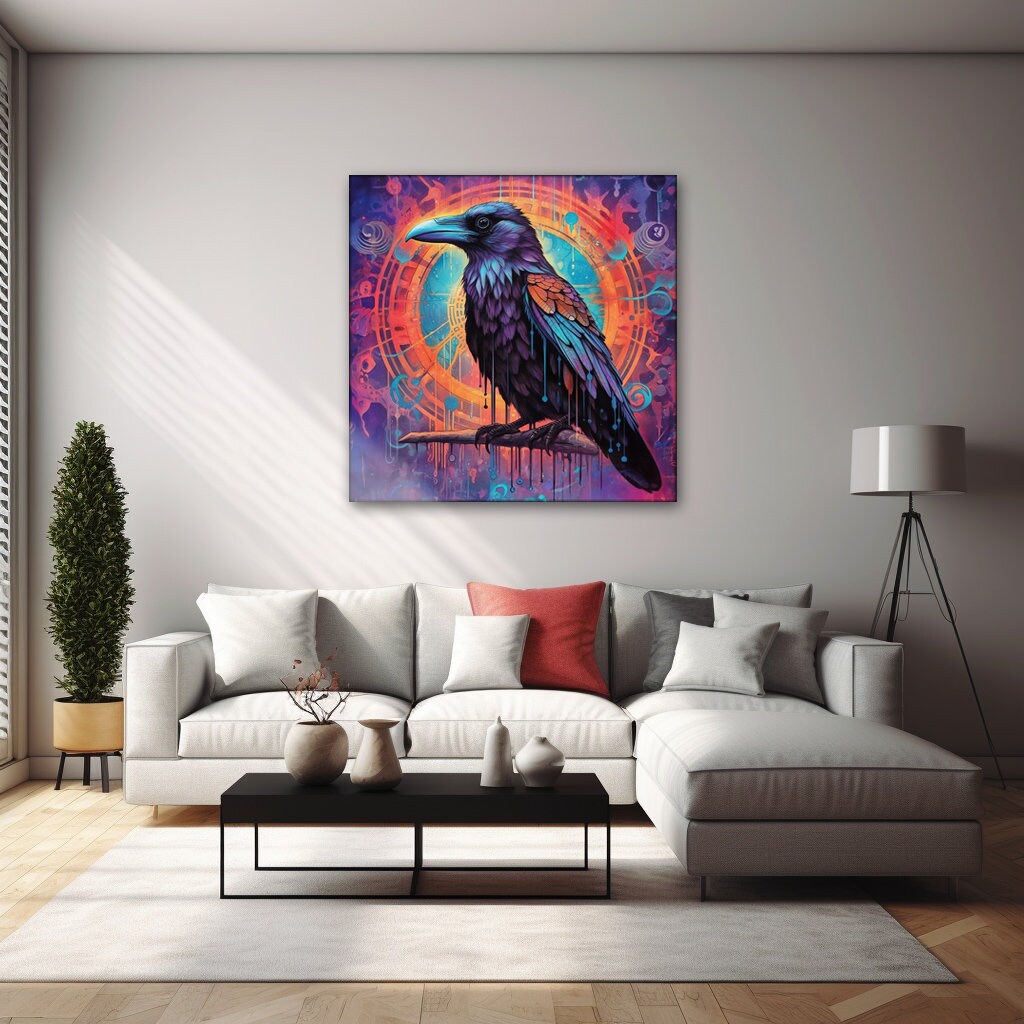 Crow Shamanic Psychedelic Art - Etsy