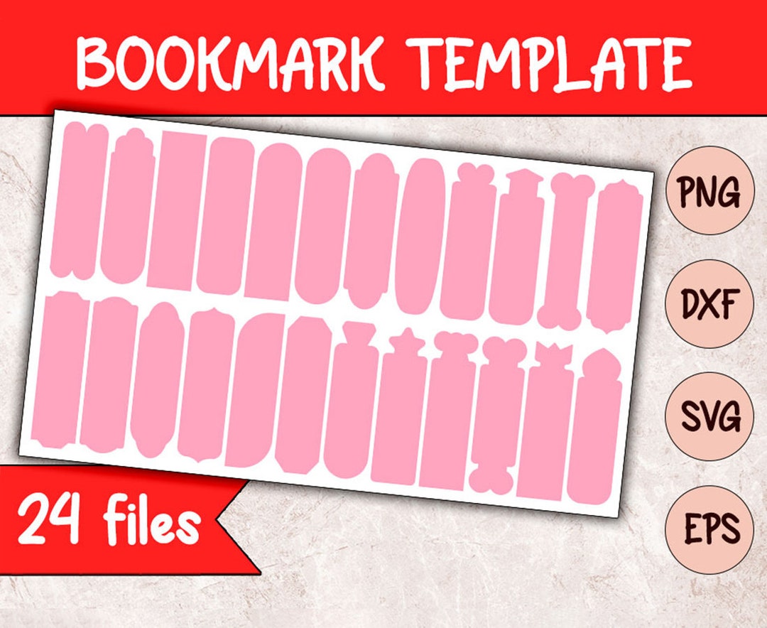Bookmark Template, Bookmark Wrap, Sublimation Template, Templates for ...