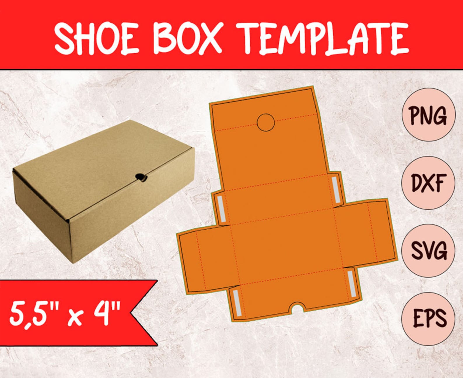 Shoe Box Template Svg, Shoe Box Svg, Sneaker Box Template, Digital ...