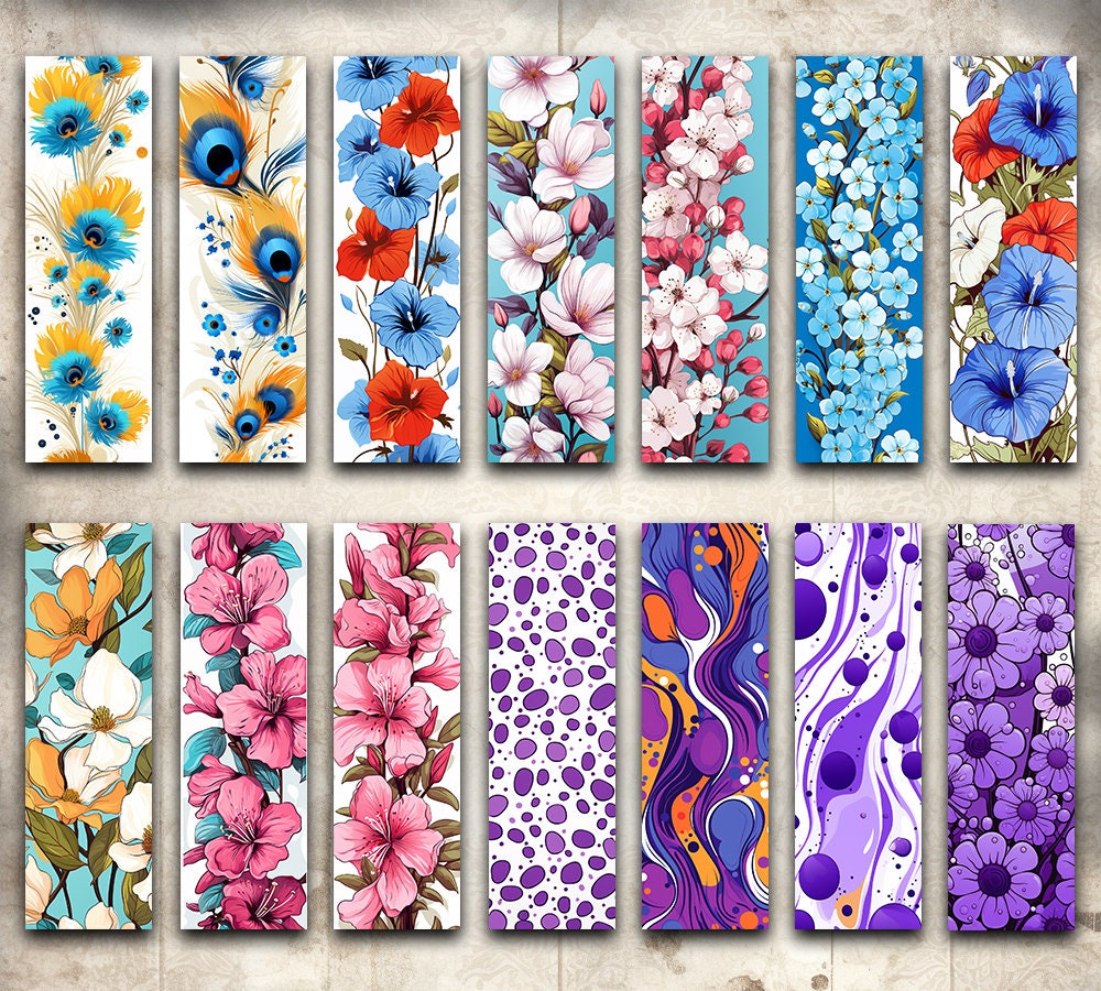 Bookmark Png, Bookmark Bundle, Printable Bookmark Bundle, Bookmark ...