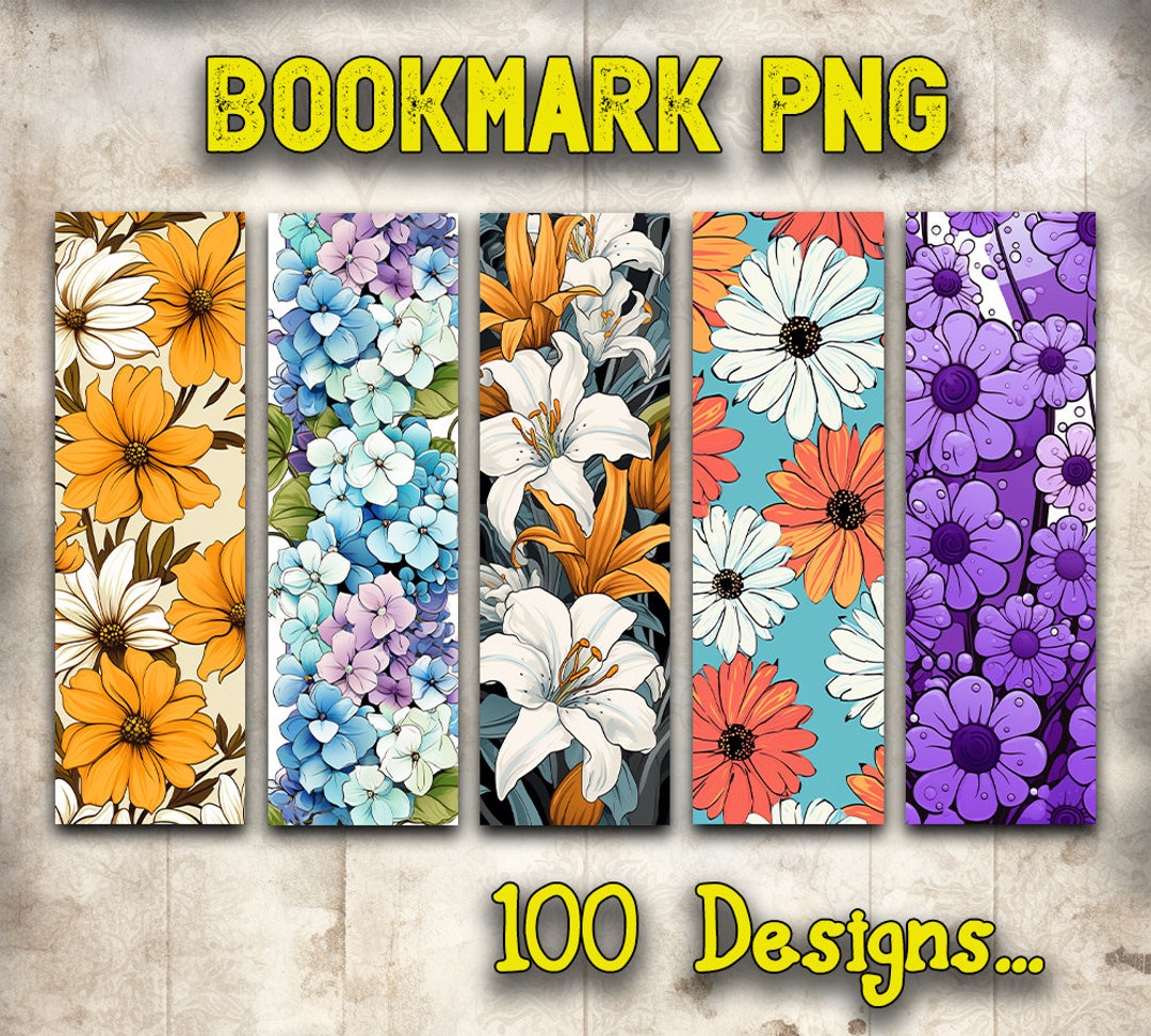 Bookmark Png, Bookmark Bundle, Printable Bookmark Bundle, Bookmark ...