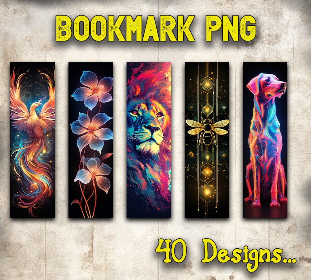 Bookmark Png, Bookmark Bundle, Printable Bookmark Bundle, Bookmark ...