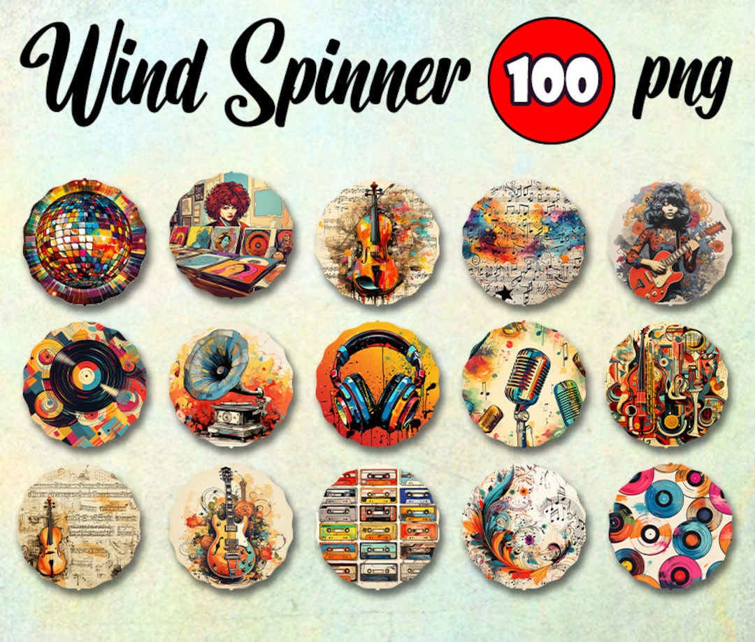 Reto Wind Spinner Png, Wind Spinner Design Template, Round Hanging ...