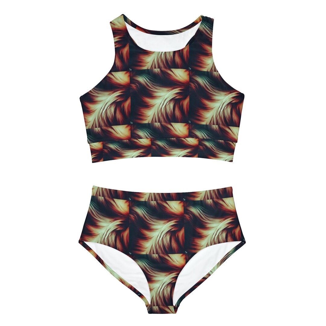 Wispy Waves Sporty Bikini Set - Etsy