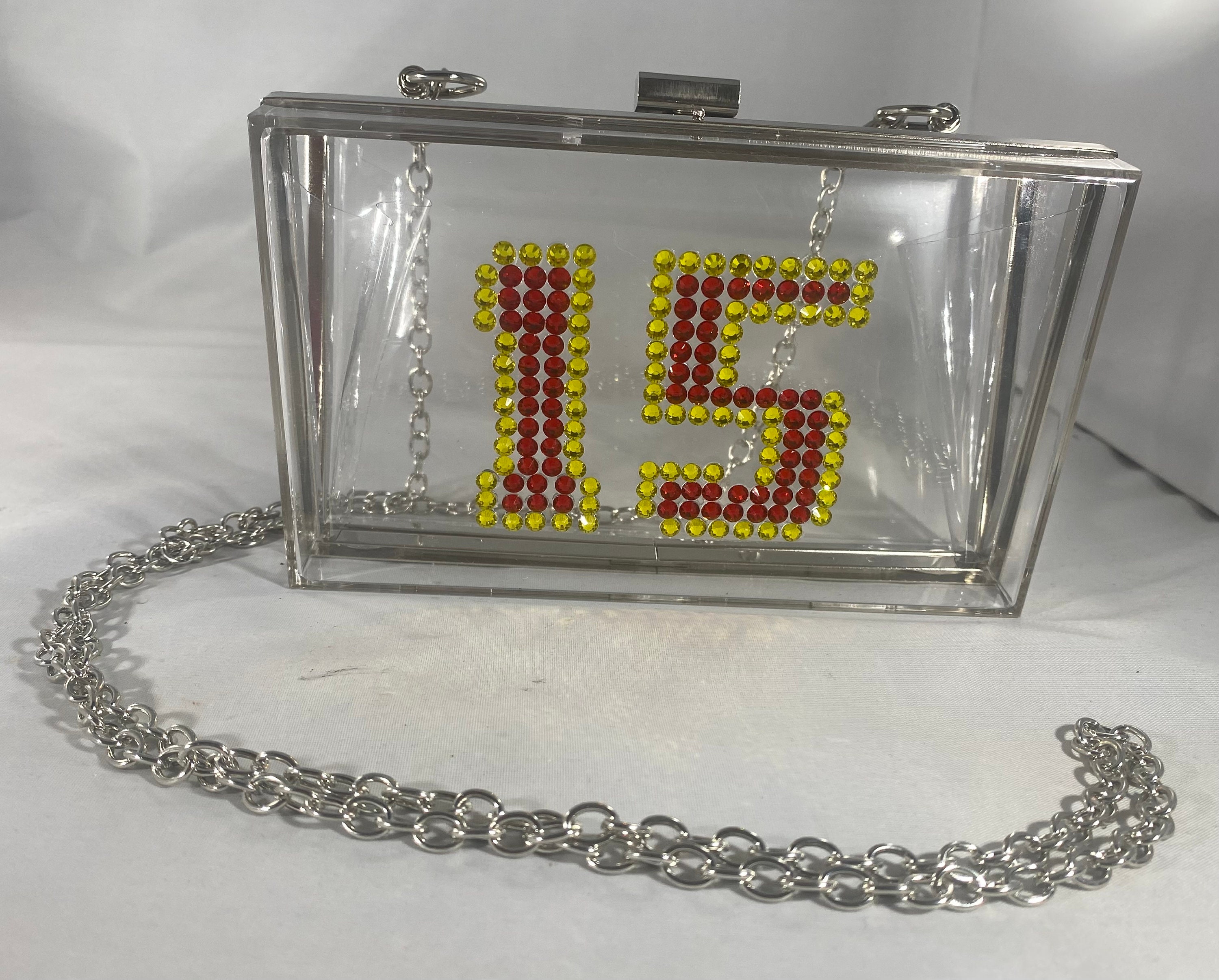 Kansas City Chiefs Mahomes Inspired Clear Game Day Purse Silver!!! - Etsy