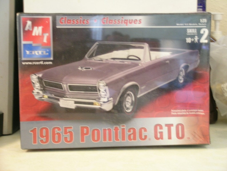 AMT Models 1/25 Scale 1965 Pontiac GTO Plastic Model Kit - Etsy