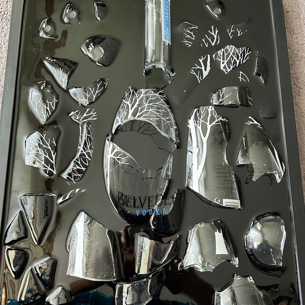 Resin Broken Bottle Art - Etsy