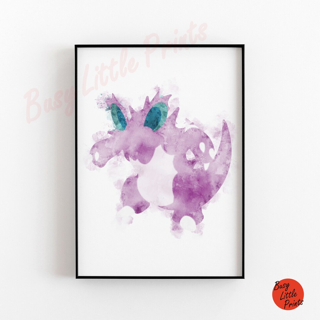 Pokemon No.34 NIDOKING Aquarell Digital Download Kunstdruck - Etsy.de