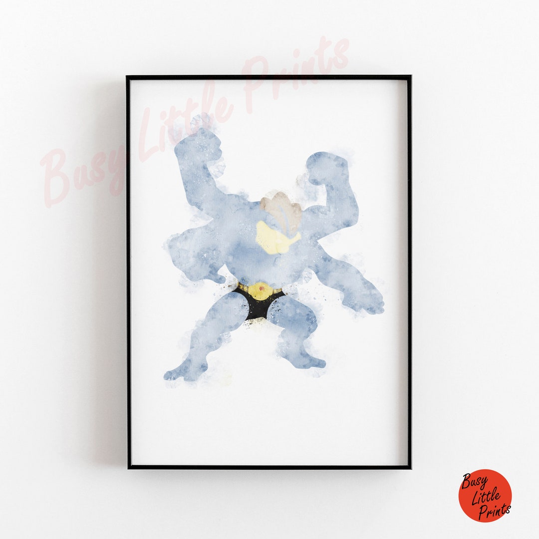 Pokemon No.68 MACHAMP Watercolour Digital Download Art Print - Etsy