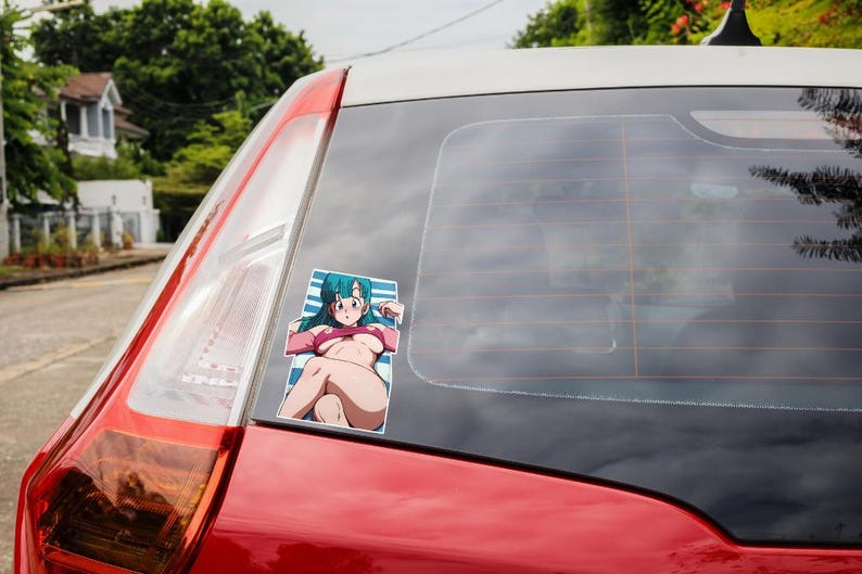 Bulma Dragon Ball Waifu Weatherproof Anime Sticker 6 Car Decal - Etsy