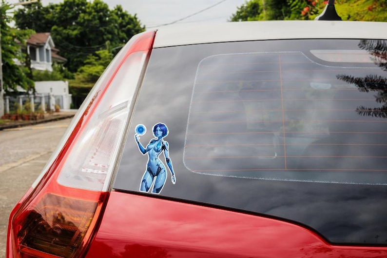 Cortana Halo Waifu Weatherproof Anime Sticker 6 Car Decal - Etsy