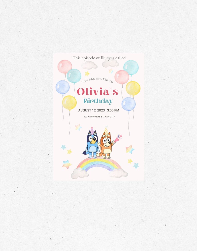 Bluey Birthday Party Invitations Customizable Printable Etsy New Zealand bluey-birthday-party-invitations-customizable-printable-etsy-new-zealand