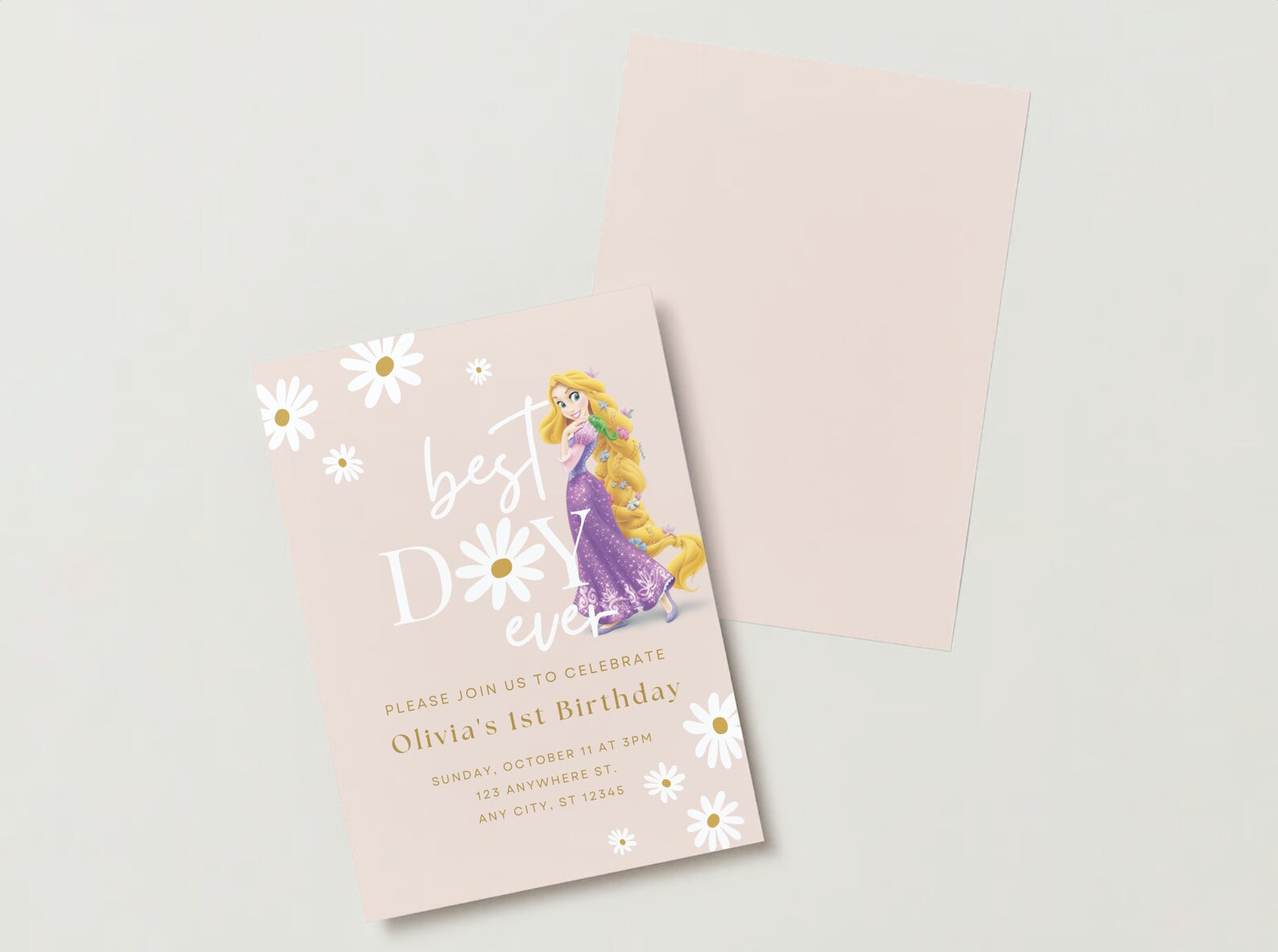 Rapunzel Tangled Birthday Invitation Digital Download Customizable ...