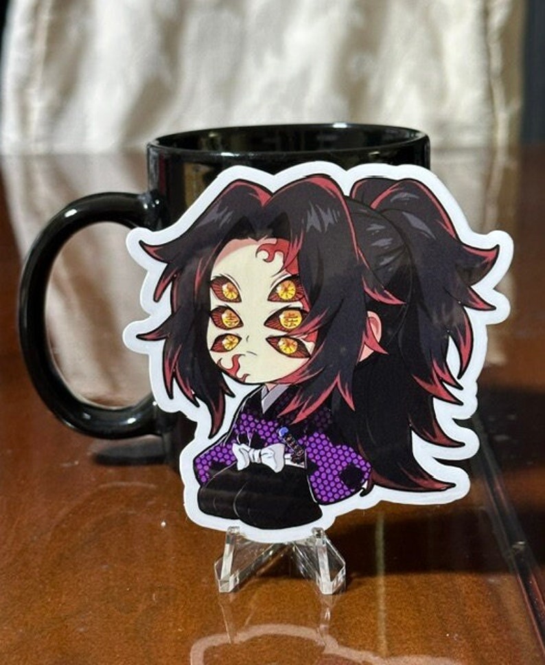 Kokushibo Anime Art-demon Slayer Sticker Glossy/holographic Water ...