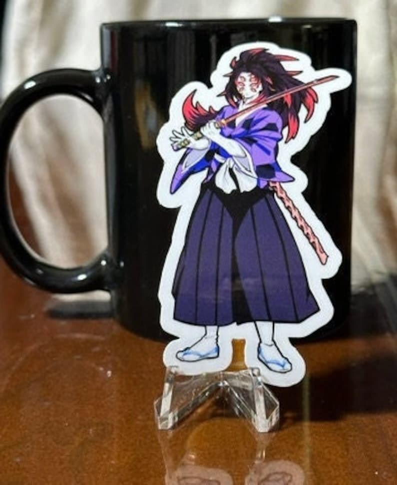 Kokushibo Anime Art-demon Slayer Sticker Glossy/holographic Water ...