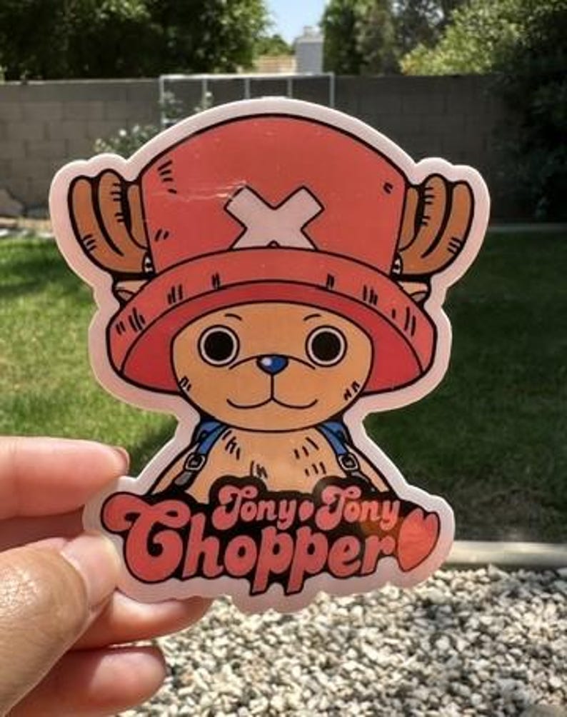 Chopper Anime Art- One Piece Sticker Glossy/holographic Water Resistant ...