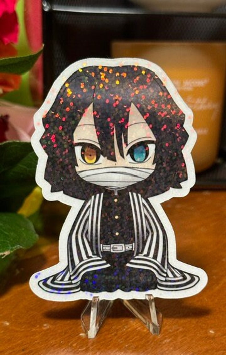 Obanai Iguro Anime Art-demon Slayer Sticker Glossy/holographic Water ...