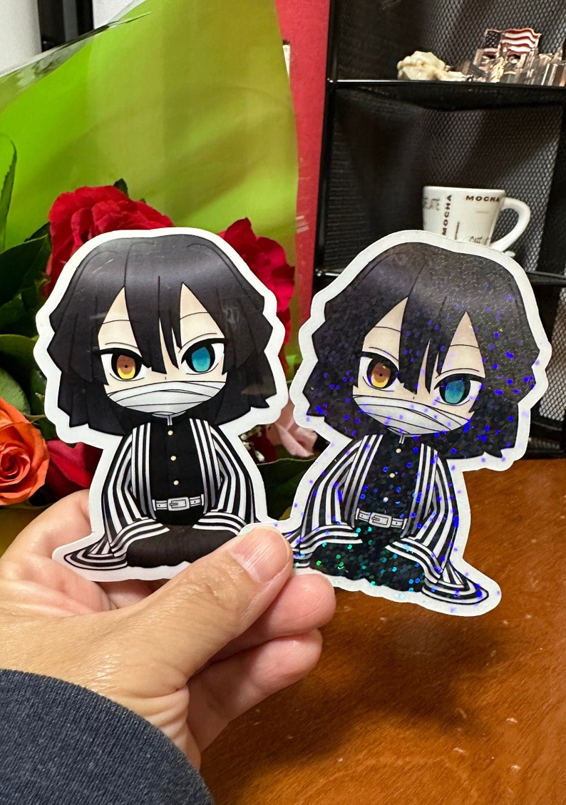Obanai Iguro Anime Art-demon Slayer Sticker Glossy/holographic Water ...