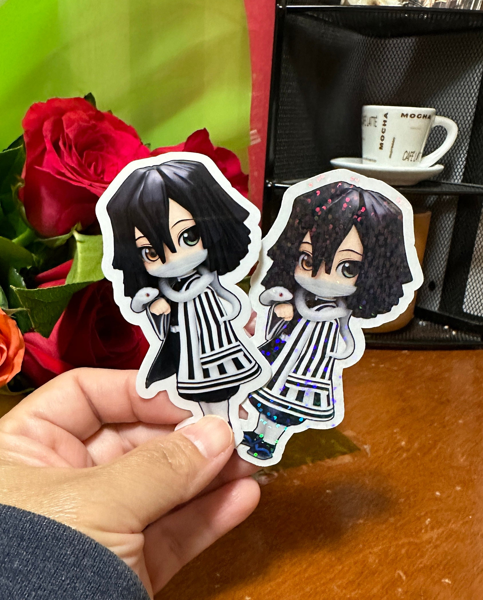 Obanai Iguro Anime Art-demon Slayer Sticker Glossy/holographic Water ...