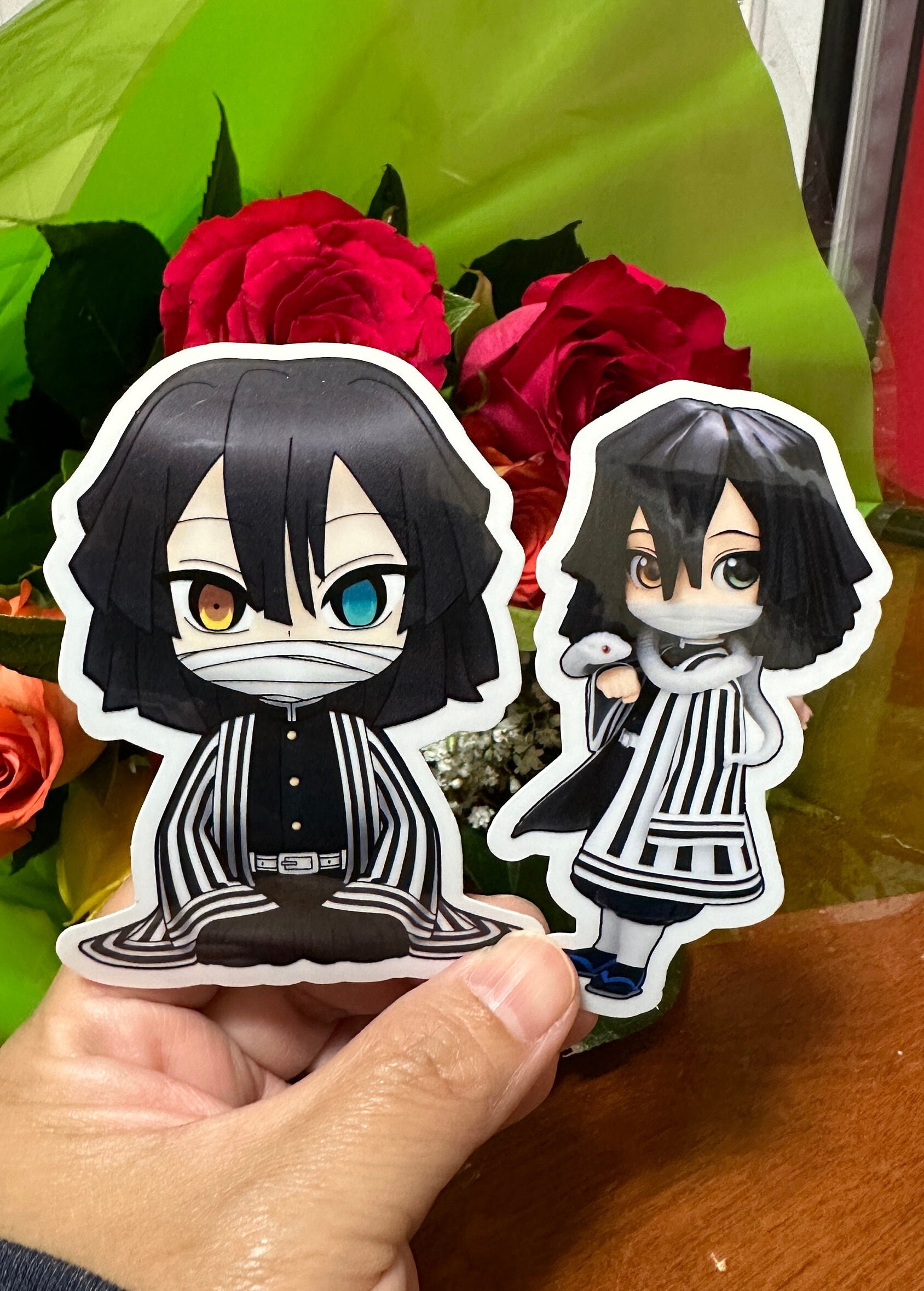 Obanai Iguro Anime Art-demon Slayer Sticker Glossy/holographic Water ...