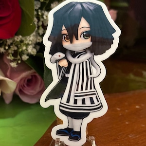 Obanai Iguro Anime Art-demon Slayer Sticker Glossy/holographic Water ...