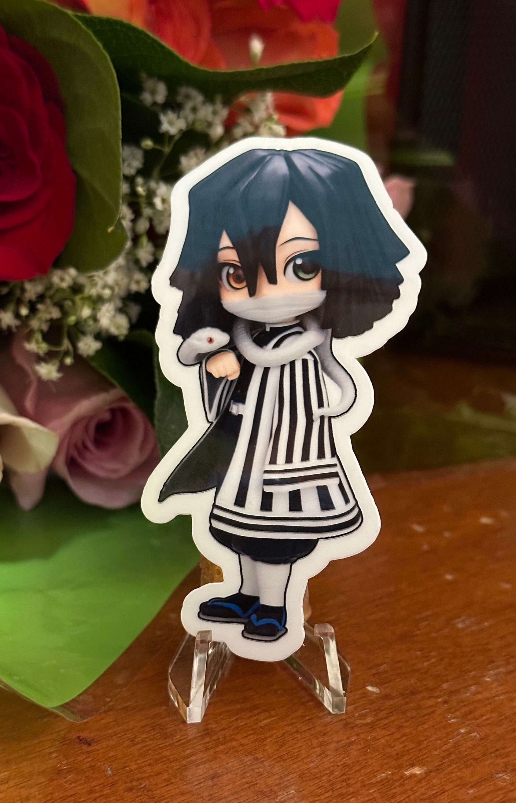 Obanai Iguro Anime Art-demon Slayer Sticker Glossy/holographic Water ...