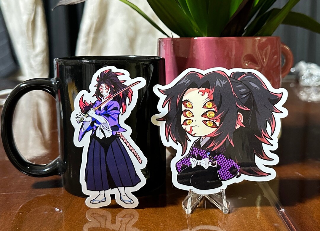 Kokushibo Anime Art-demon Slayer Sticker Glossy/holographic Water ...