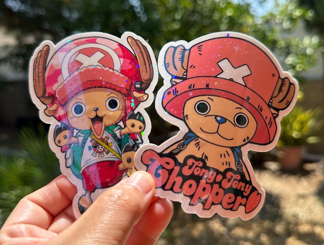 Chopper Anime Art- One Piece Sticker Glossy/holographic Water Resistant ...
