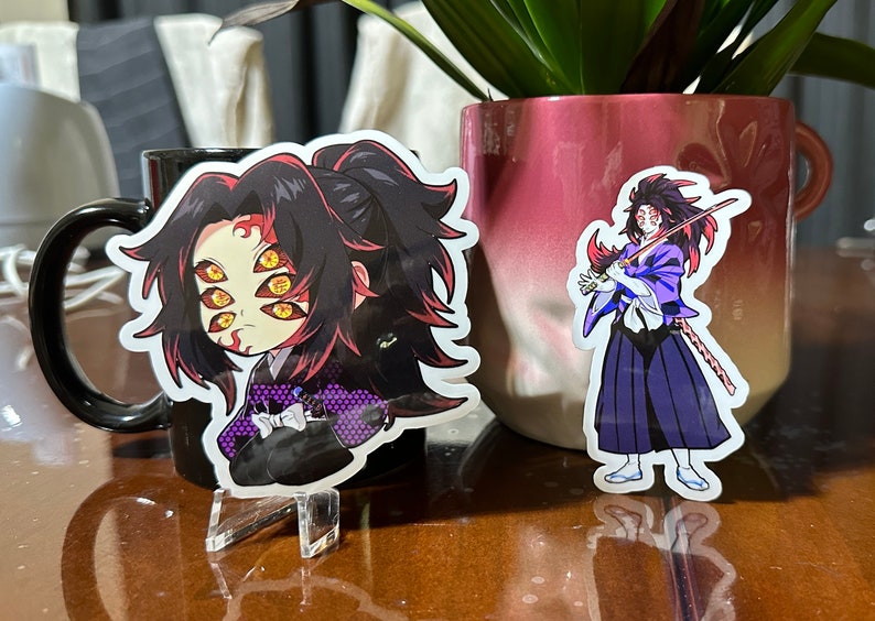 Kokushibo Anime Art-demon Slayer Sticker Glossy/holographic Water ...