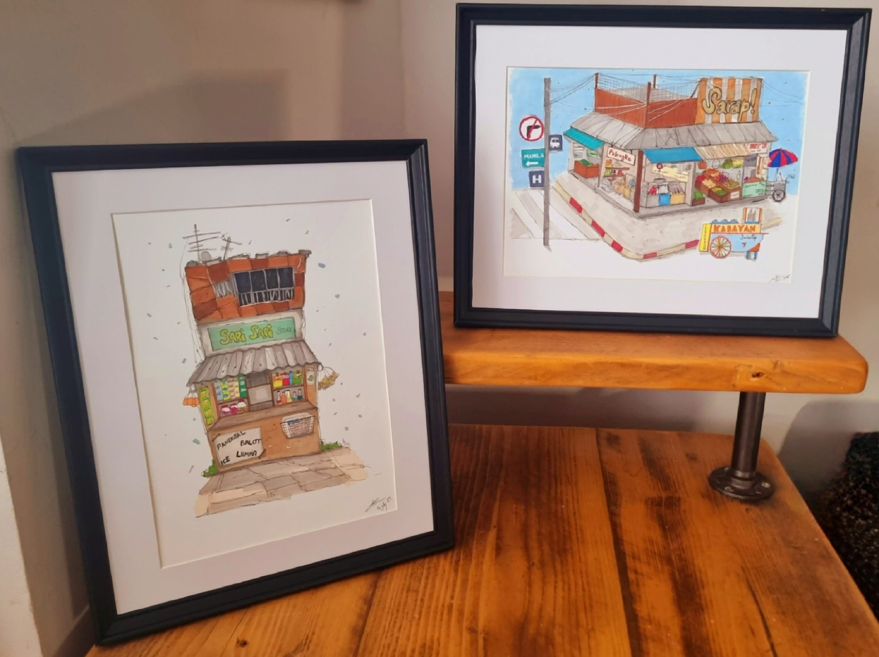 The Philippines - Filipino Shop & Market - Urban Sketches in Print - Etsy