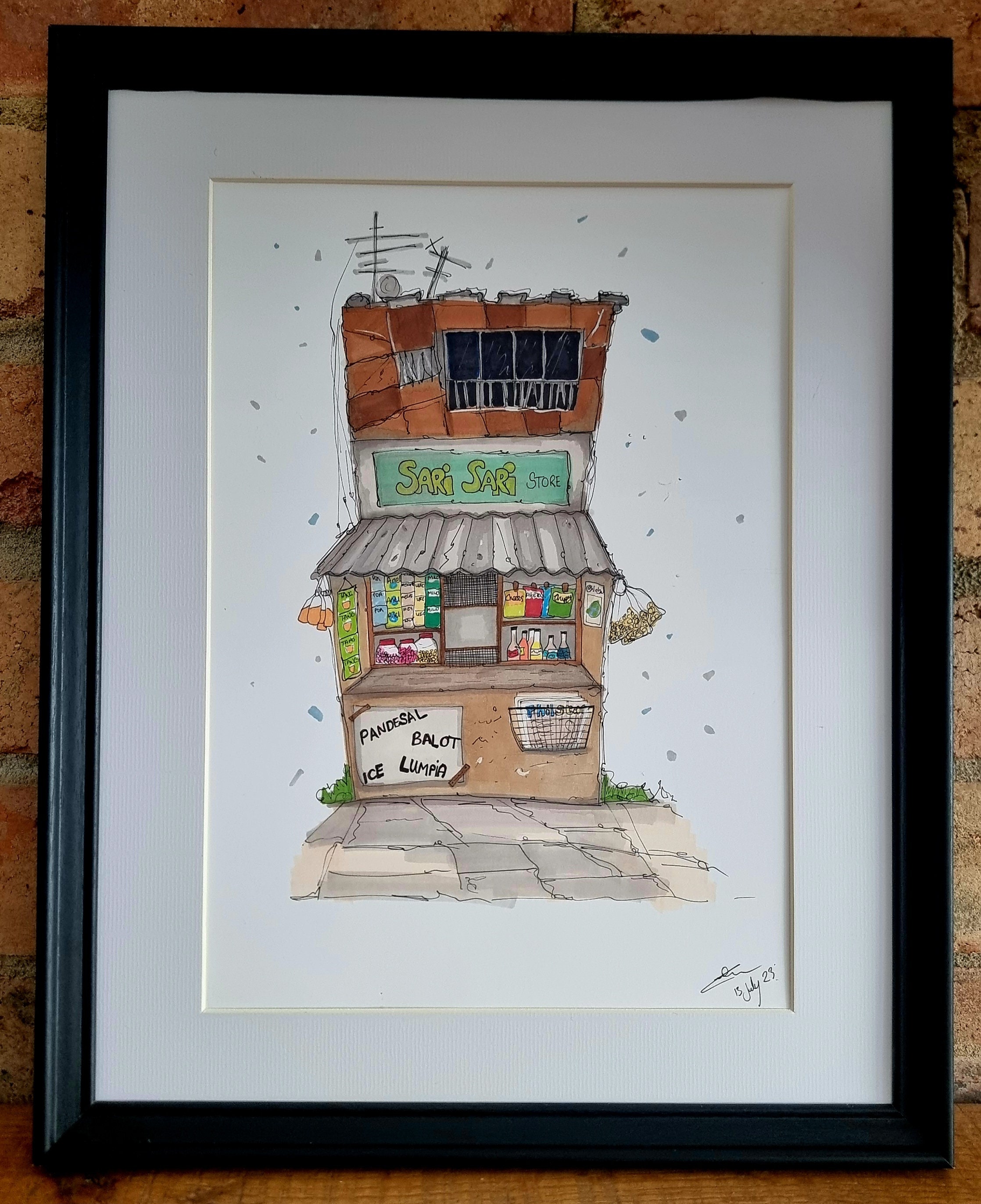Sari Sari Filipino Shop Urban Sketch in Print - Etsy