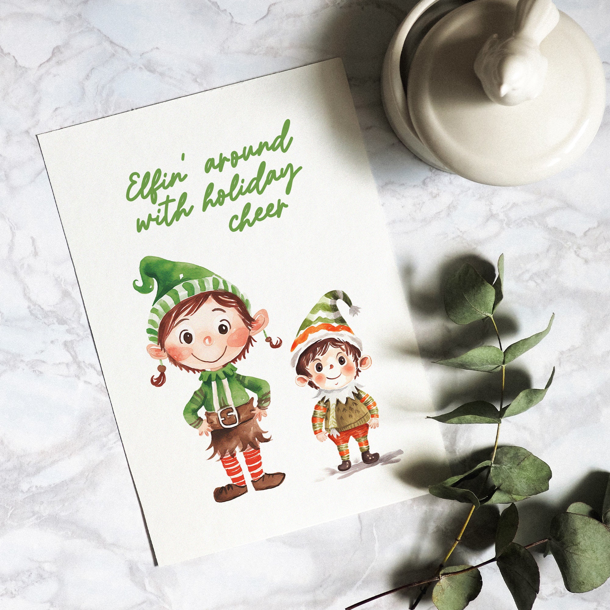 Silly Christmas Elves: Christmas Magic With 21 PNG Illustrations ...
